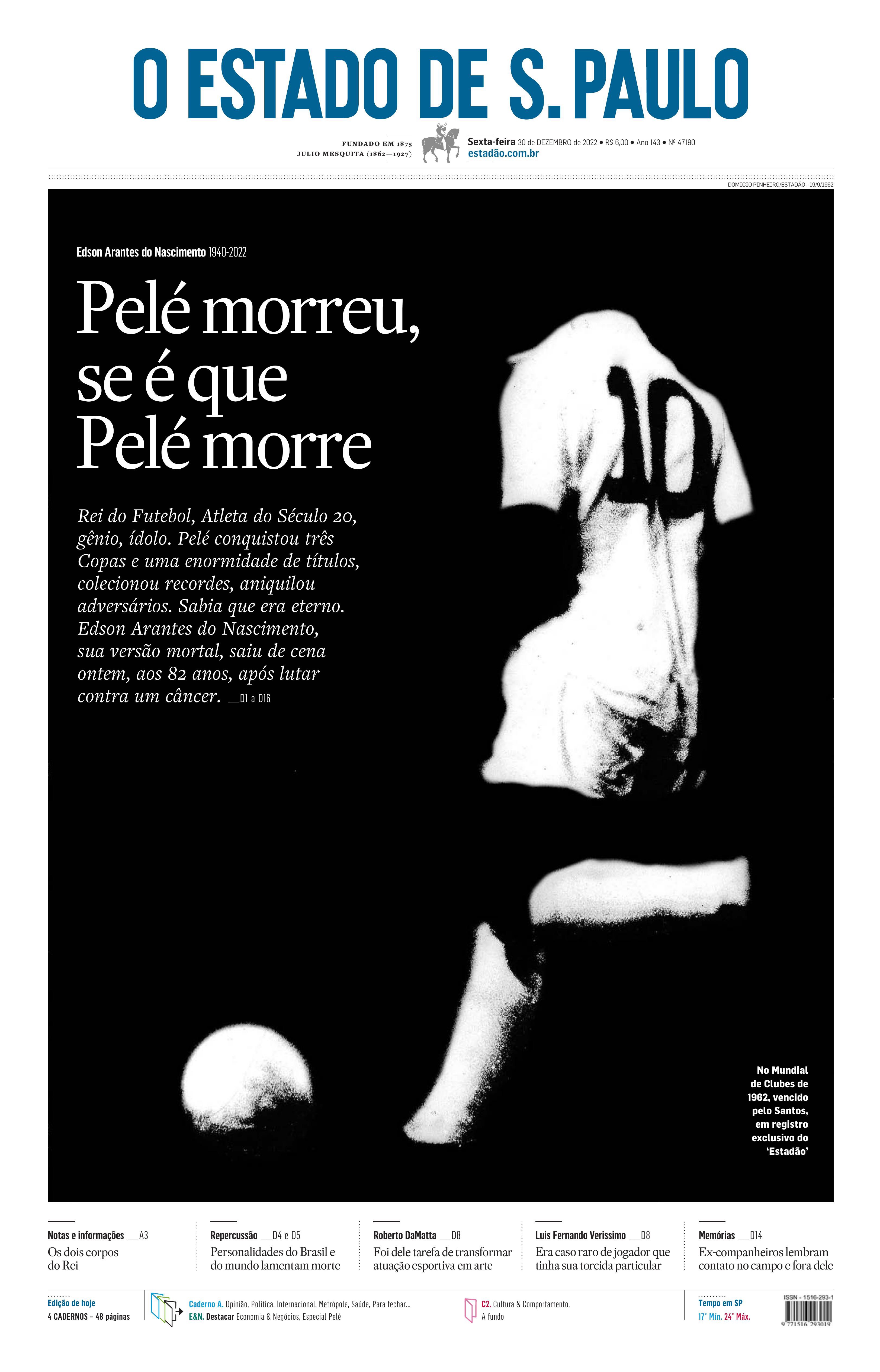 Remembering Pele: 10 front pages for No. 10 – Covers in a dangerous time